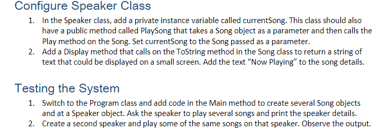 Solved To create the system, create a Console application in | Chegg.com