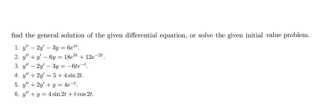 Solved find the general solution of the given differential | Chegg.com