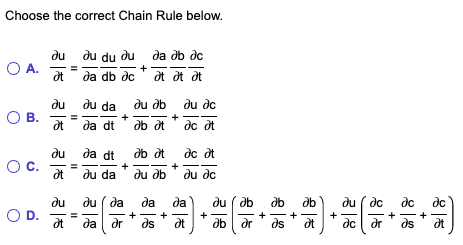 Solved du Use a tree diagram to write the Chain Rule formula | Chegg.com