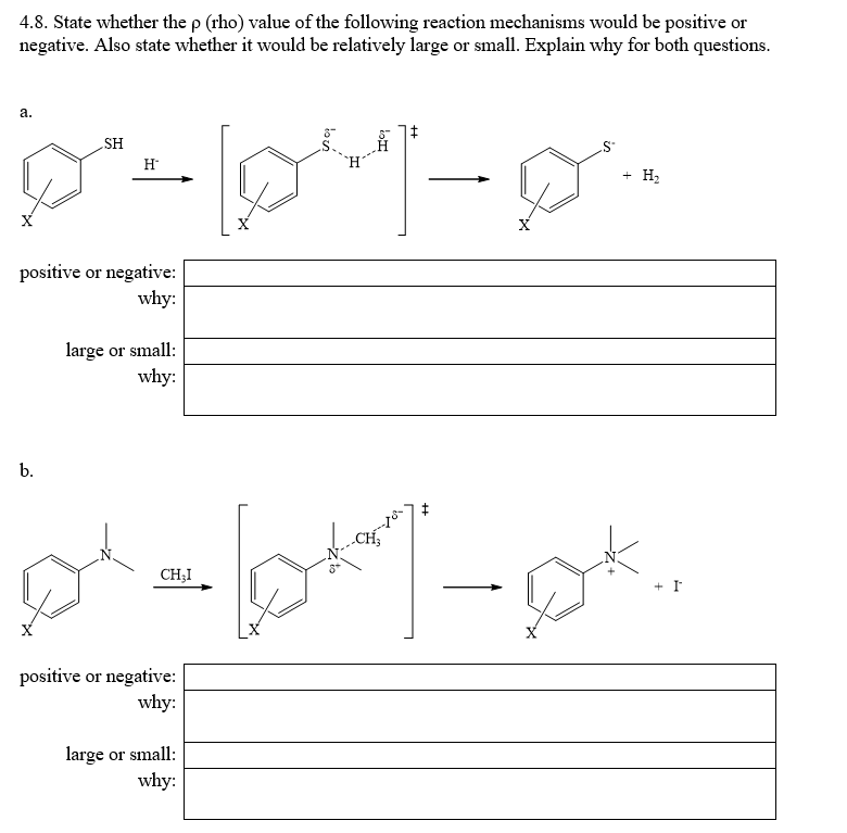 Solved 4.8. State whether the p (rho) value of the following | Chegg.com