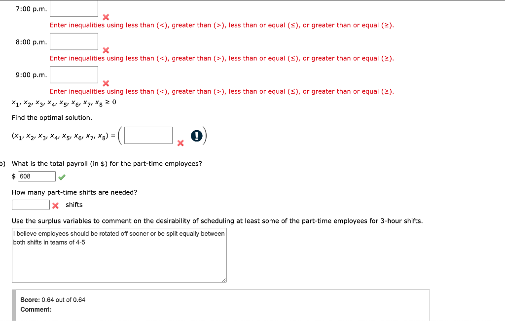 A linear programming computer package is needed. work | Chegg.com