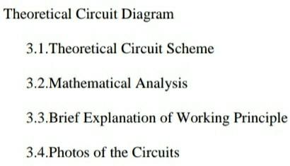 Solved Theoretical Circuit Diagram 3.1. Theoretical Circuit | Chegg.com