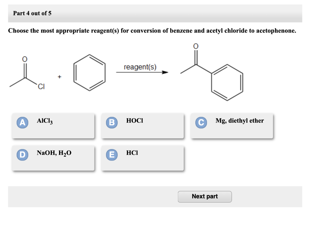 Solved Part 4 out of 5 Choose the most appropriate | Chegg.com