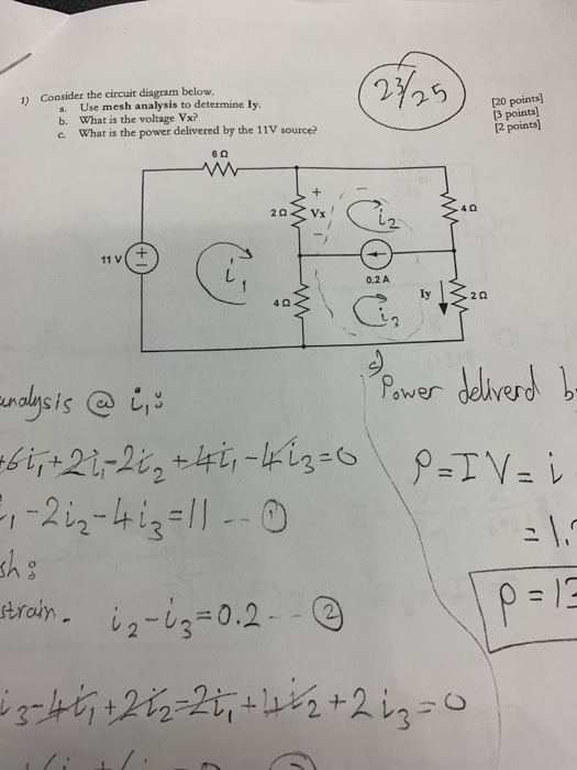 Solved 1y Consider the circuit diagram below 2- a. b. c. Use | Chegg.com