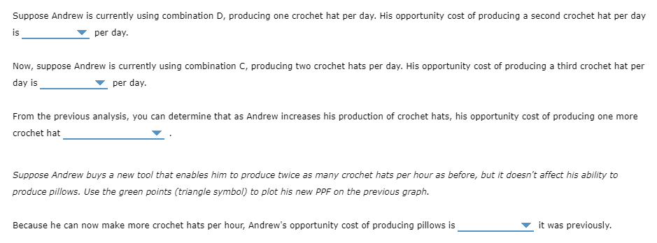 Solved Andrew is a talented artist who sells hand-crafted | Chegg.com