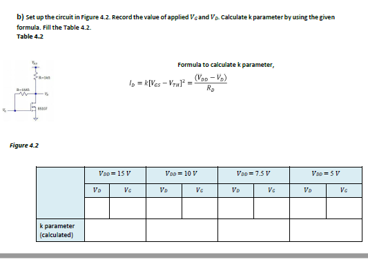Q1 MOSFET Characteristics EQUIPMENT REQUIRED Power | Chegg.com