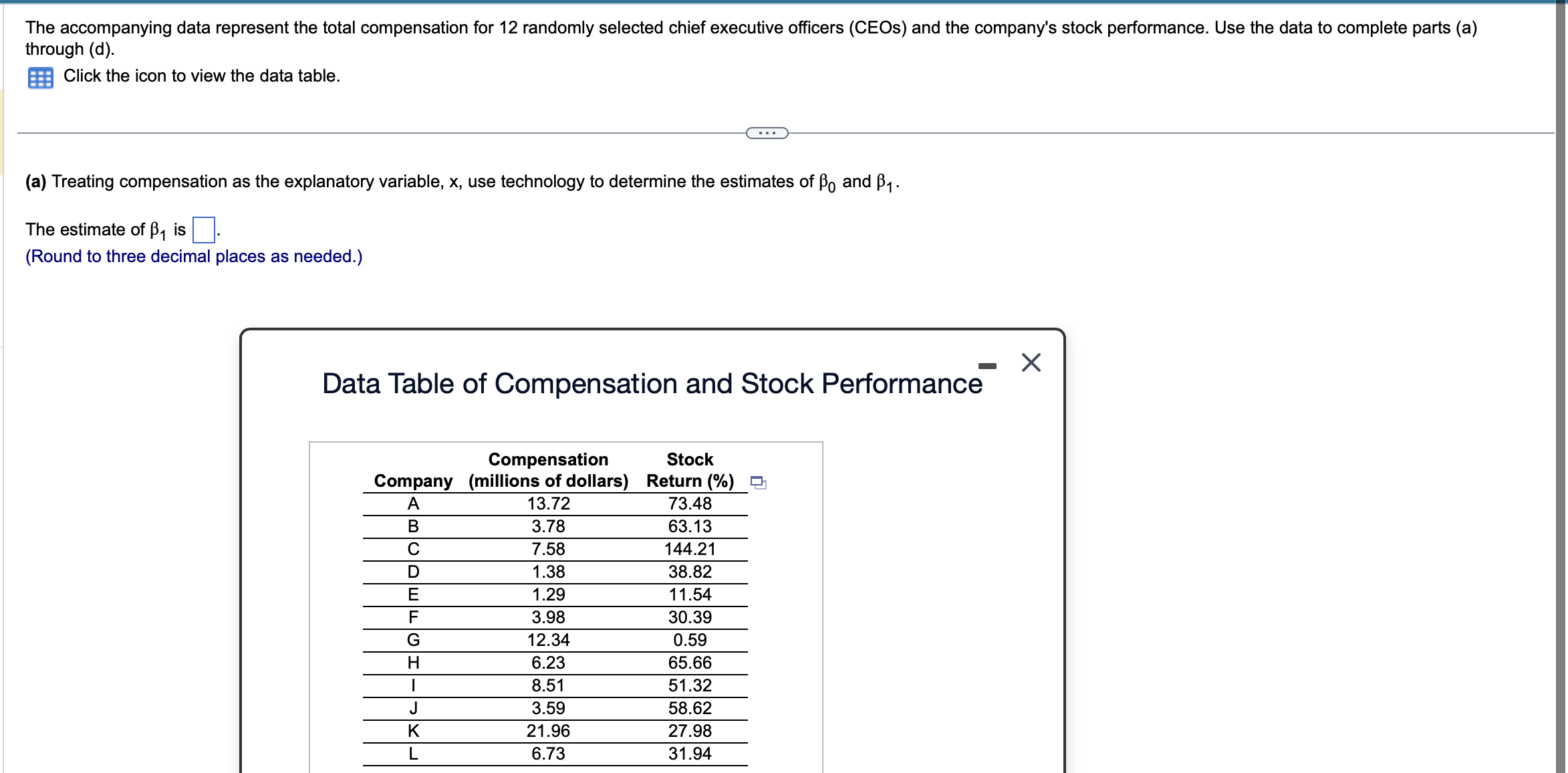 Solved through (d). Click the icon to view the data table. | Chegg.com