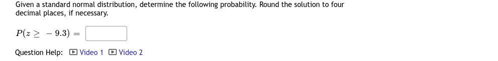 Solved Given a standard normal distribution, determine the | Chegg.com