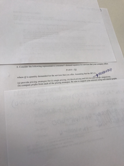 Solved Consider the following representative consumer's | Chegg.com