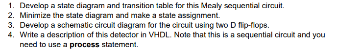Solved Design A Synchronous Sequence Detector To Detect The 