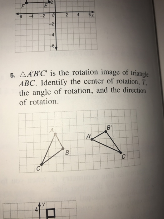 Solved Delta A'B'C' is the rotation image of triangle ABC. | Chegg.com