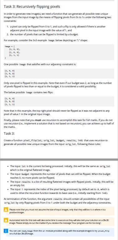 Solved Task 1: Flatten and unflatten images The images we | Chegg.com
