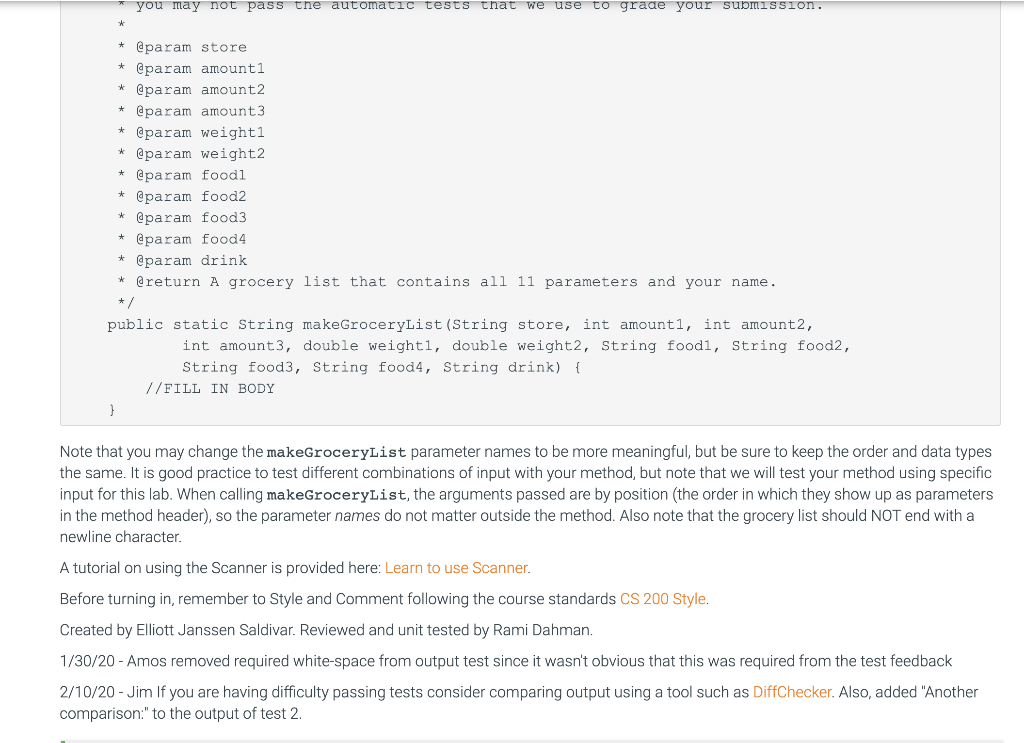Solved 3.14 Ch 3 Program, part 3: Grocery List This program | Chegg.com