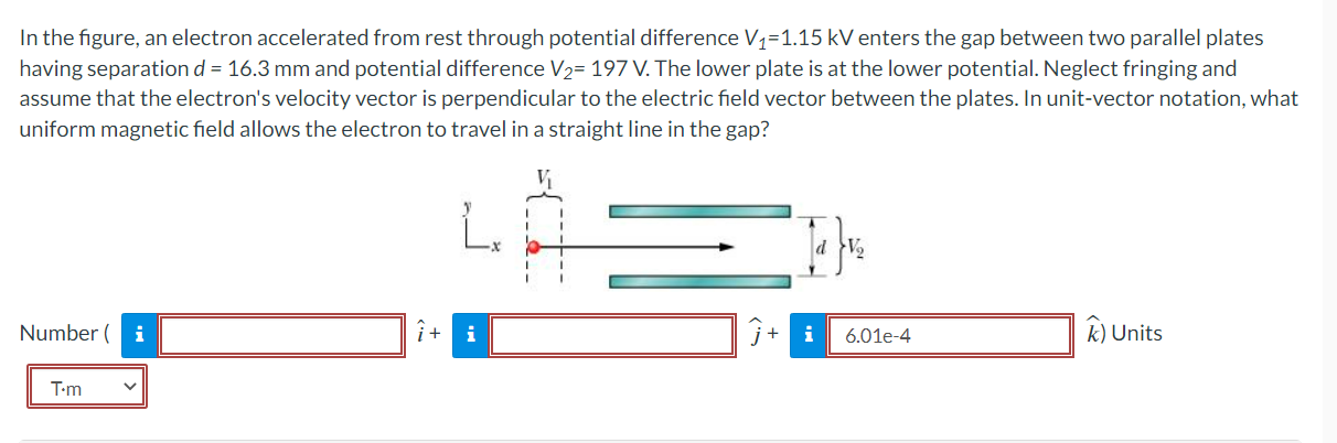 Solved In the figure, an electron accelerated from rest | Chegg.com