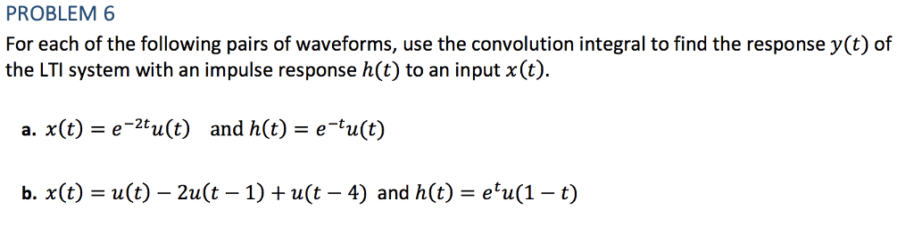 Solved Problem 6 For Each Of The Following Pairs Of