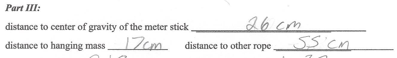 Solved 1)The meter stick should be held up by two strings | Chegg.com