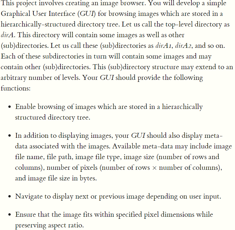 The goal of this project is to develop an image | Chegg.com