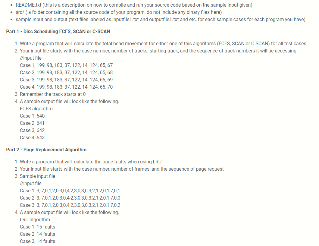 Solved README.txt (this is a description on how to compile | Chegg.com