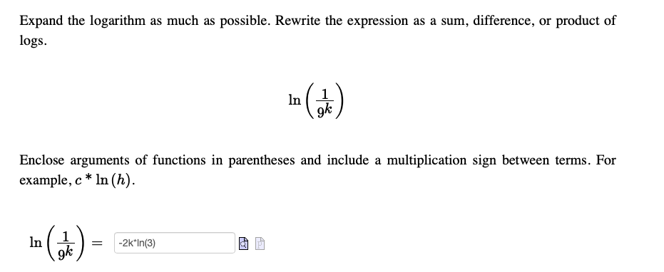 Solved Expand the logarithm as much as possible. Rewrite the | Chegg.com