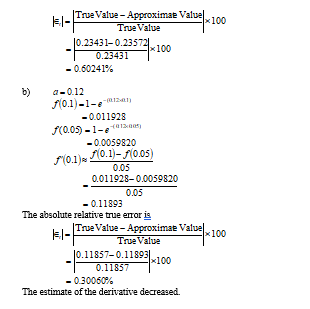 Solved Numerical Differentiation Develop the program for the | Chegg.com