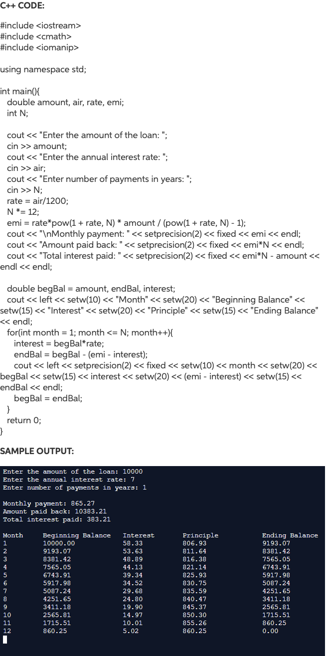 This task consists of modifying task (Loan | Chegg.com