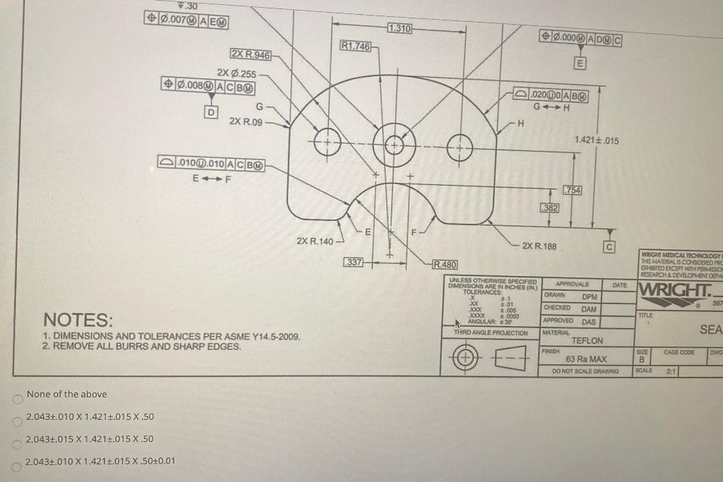 Solved 12.5 Give the overall dimensions of the part, | Chegg.com