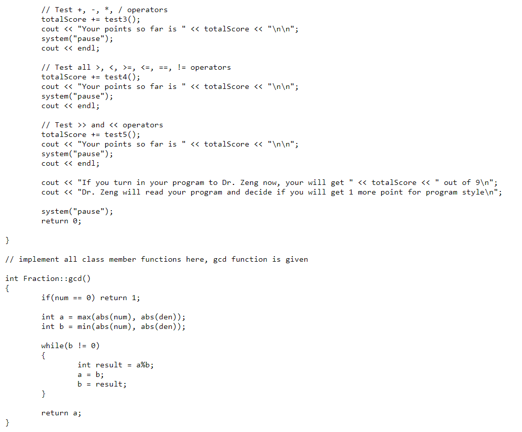 Solved Complete the sample program below.Please notice that | Chegg.com