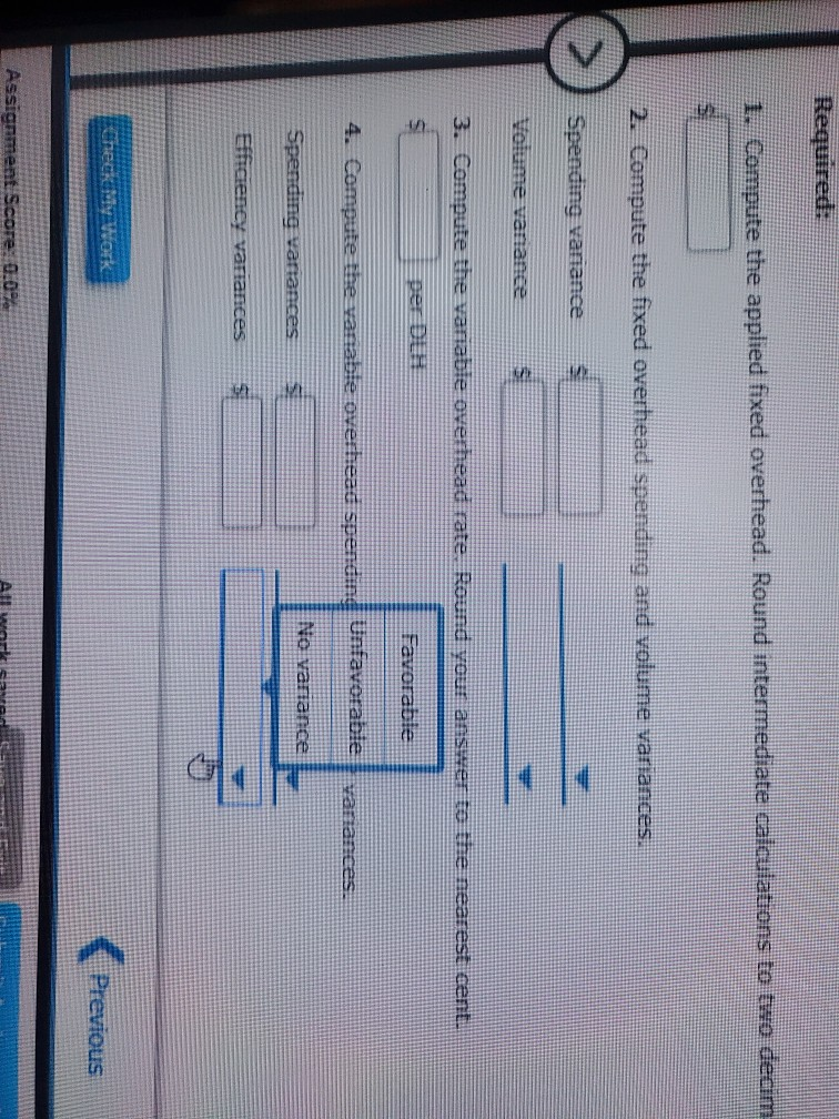 Solved Overhead Application, Fixed and Variable Overhead | Chegg.com