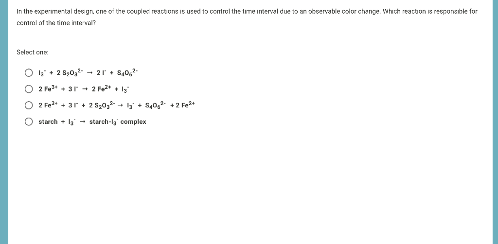 What is the expected color of the starch complex | Chegg.com