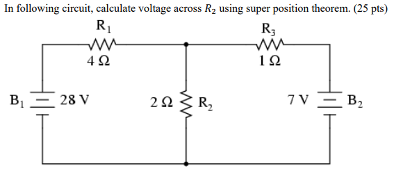 Solved In following circuit, calculate voltage across Ry | Chegg.com