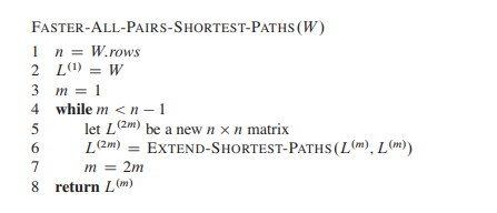 Solved c. Modify FASTER-ALL-PAIRS-SHORTEST-PATHS (page 691 | Chegg.com