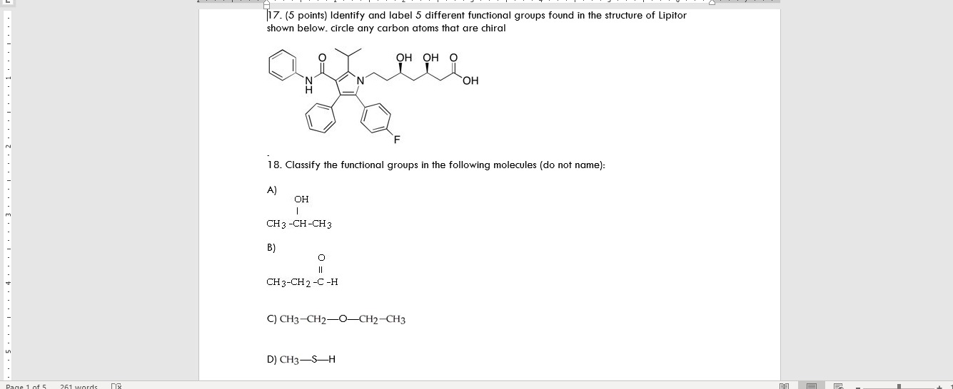 Solved 117. (5 points) Identify and label 5 different | Chegg.com
