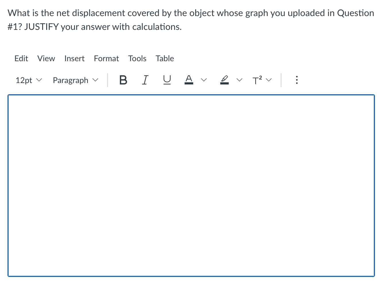 Solved What is the net displacement covered by the object | Chegg.com