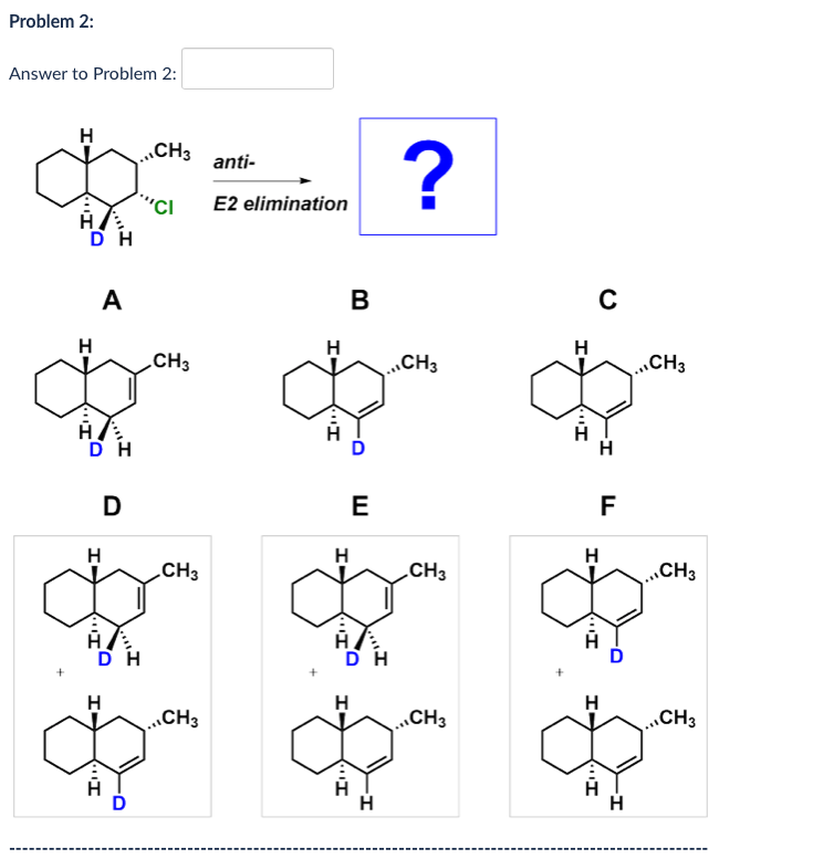 Solved Please predict the outcome of each E2 elimination | Chegg.com