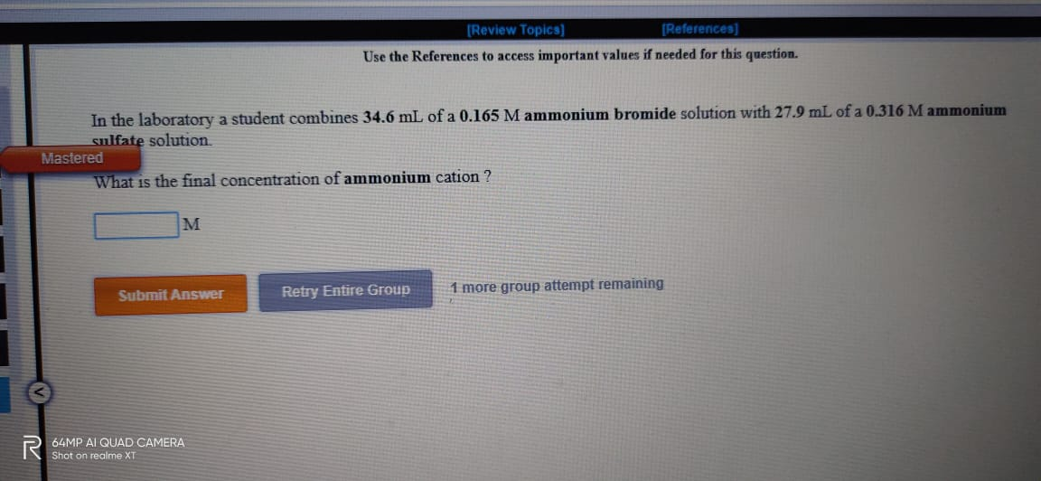 Solved [Review Topics] (References] Use the References to | Chegg.com