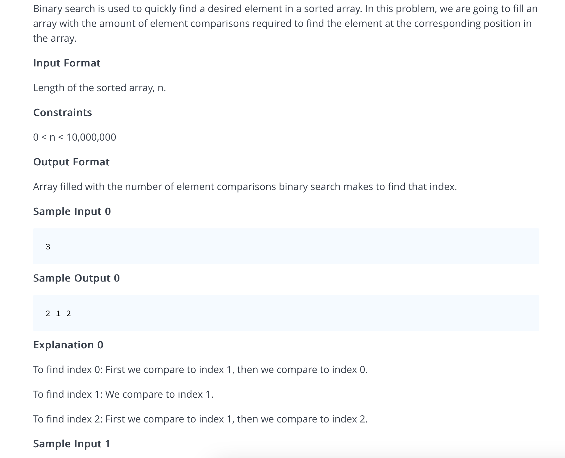 Solved Binary search is used to quickly find a desired | Chegg.com
