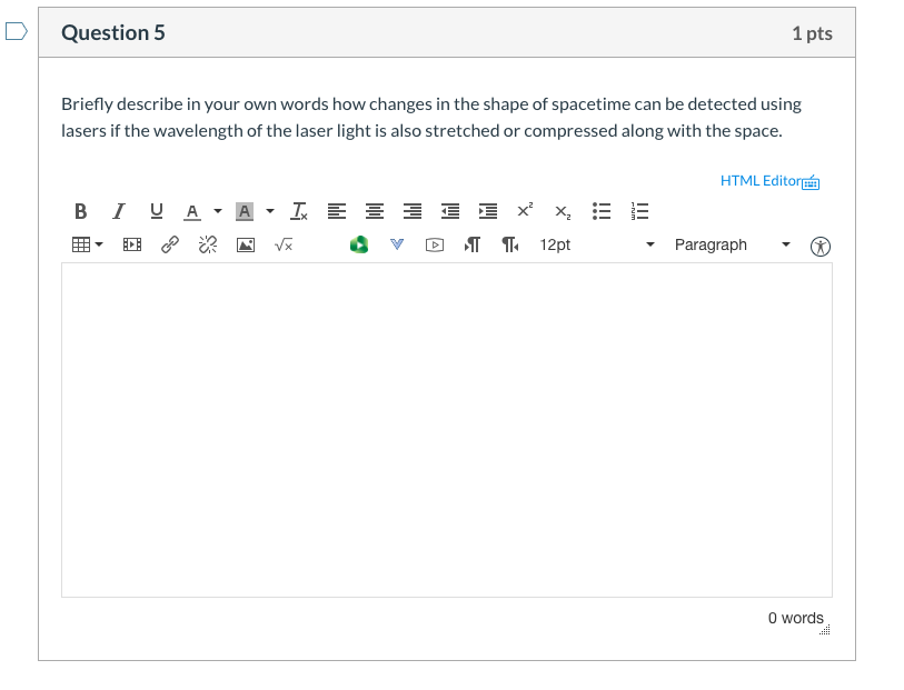 Solved Question 5 1 pts Briefly describe in your own words | Chegg.com