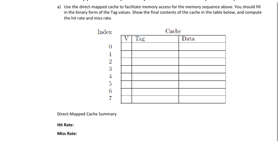 Solved 1. Consider a sequence of memory address references | Chegg.com