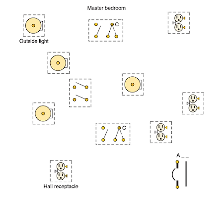 The following is a layout of the lighting circuit for | Chegg.com