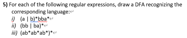 Solved 3) Simplify these regular expressions:/ i) (01 | 10 | | Chegg.com