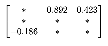Solved Given the rotation matrix , using Euler angles | Chegg.com