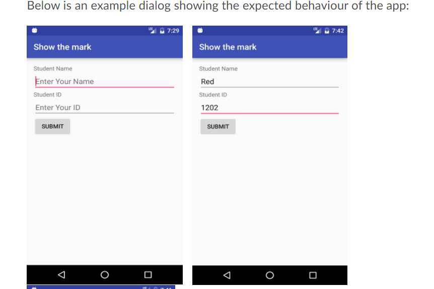 Solved Upload all the xml, Java/Kotlin files, the raw file | Chegg.com