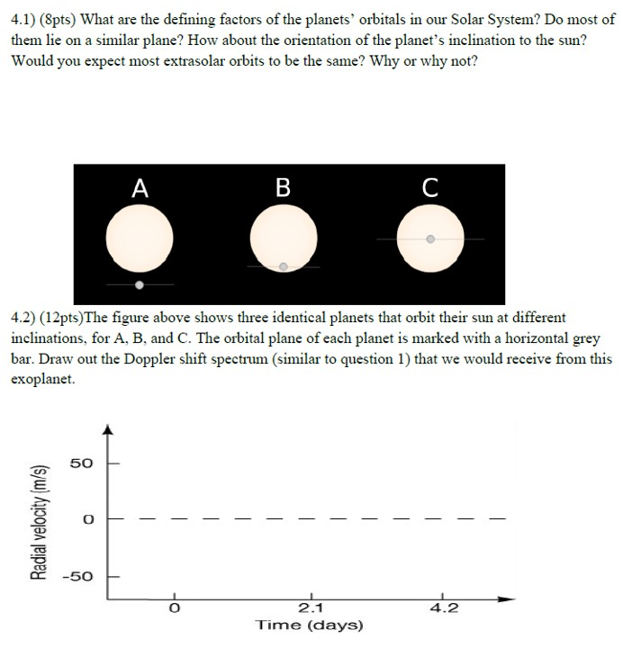 Solved 4.1) 8pts) What are the defining factors of the | Chegg.com