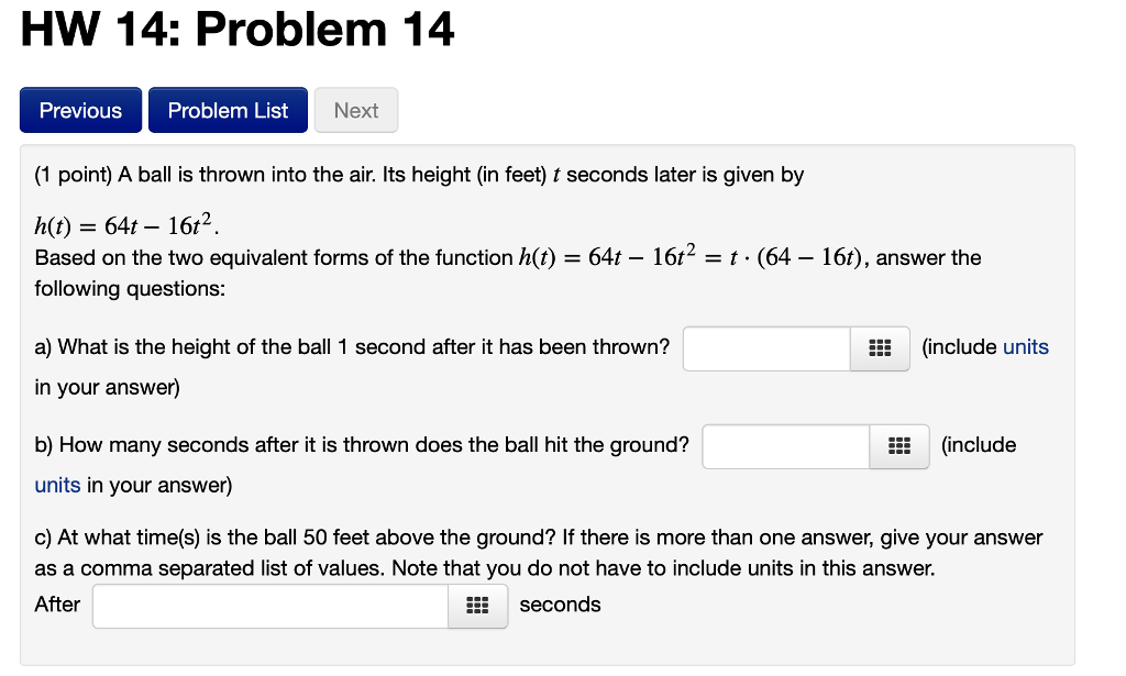 Solved HW 14: Problem 14 Previous|Problem List Next 1 point) | Chegg.com