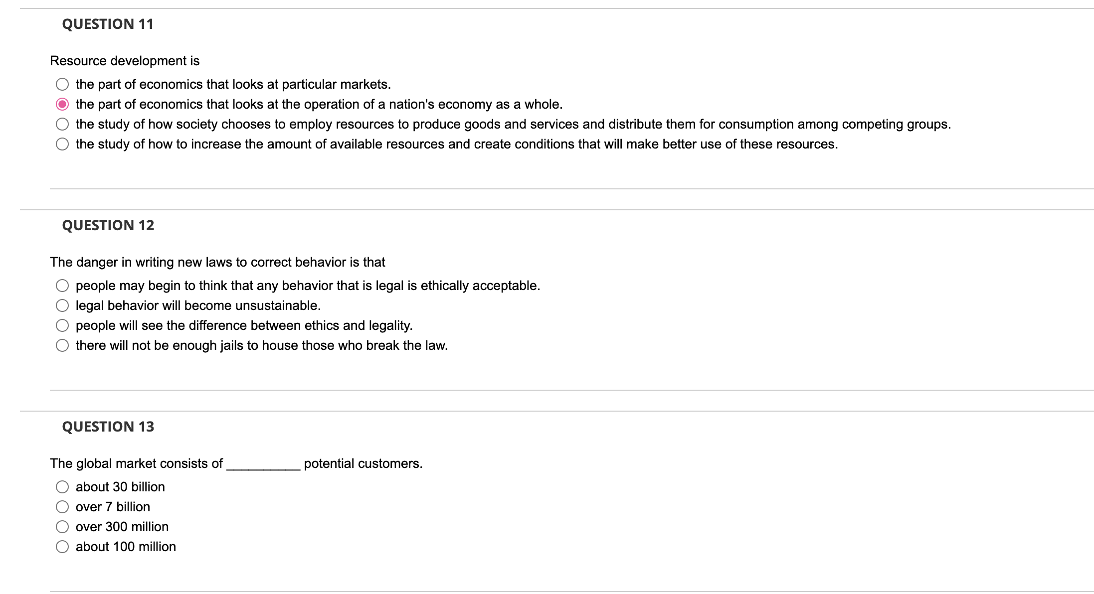 Solved QUESTION 11 Resource development is the part of | Chegg.com