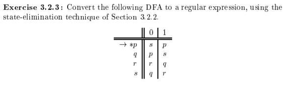 Solved Convert the following DFA to a regular expression in | Chegg.com
