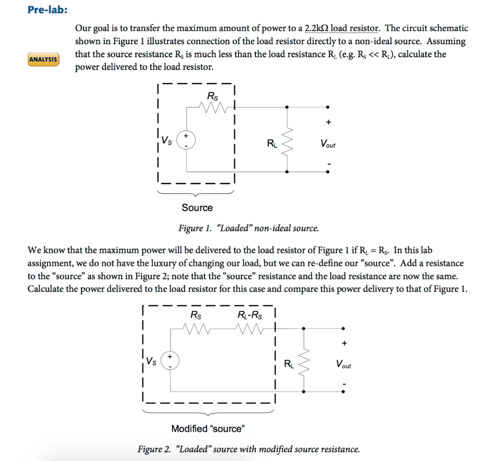 Lab Procedures: Real Analog – Circuits 1 Lab Project | Chegg.com