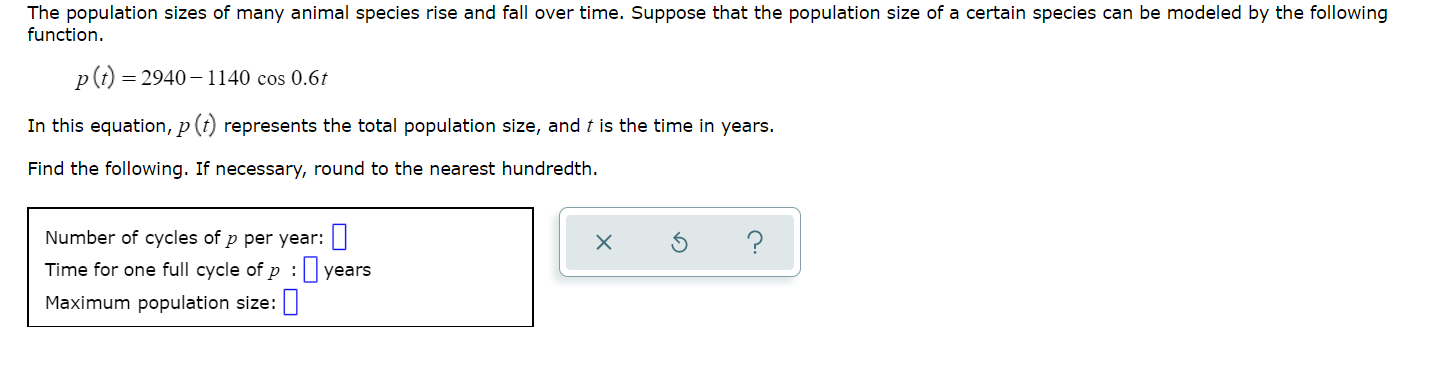 Solved The population sizes of many animal species rise and | Chegg.com