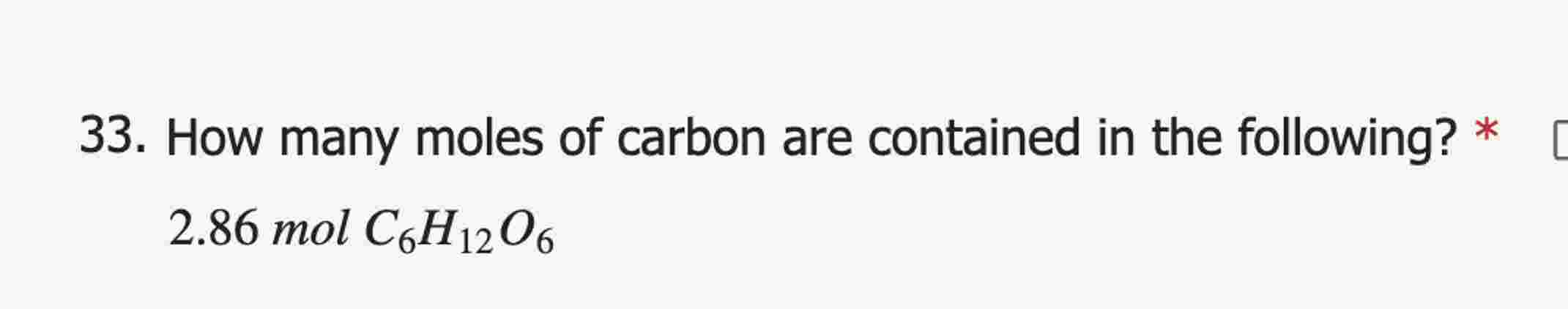 High Quality SOLUTION How many moles of ﻿carbon are contained in ﻿the | Chegg.com