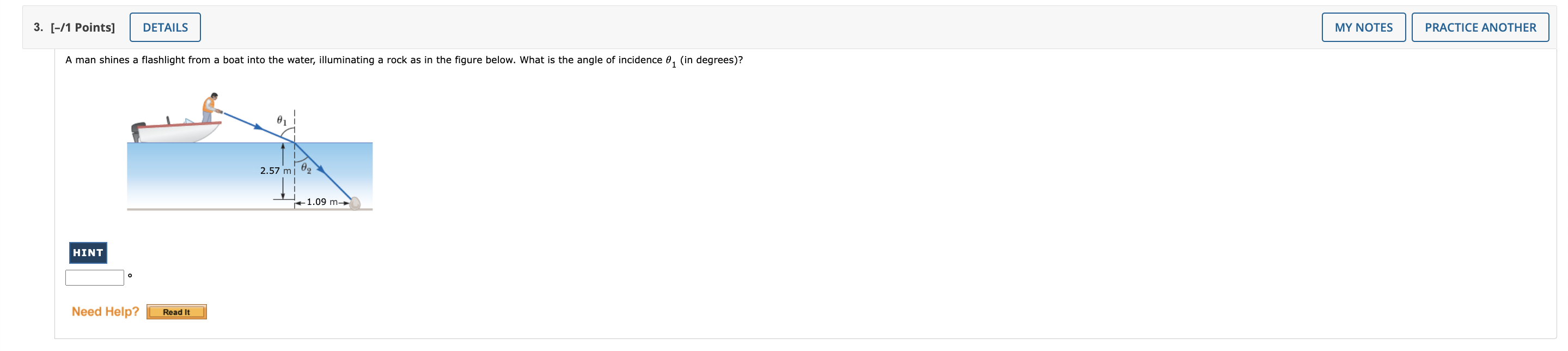 Solved 3. [-/1 Points] DETAILS MY NOTES PRACTICE ANOTHER A | Chegg.com